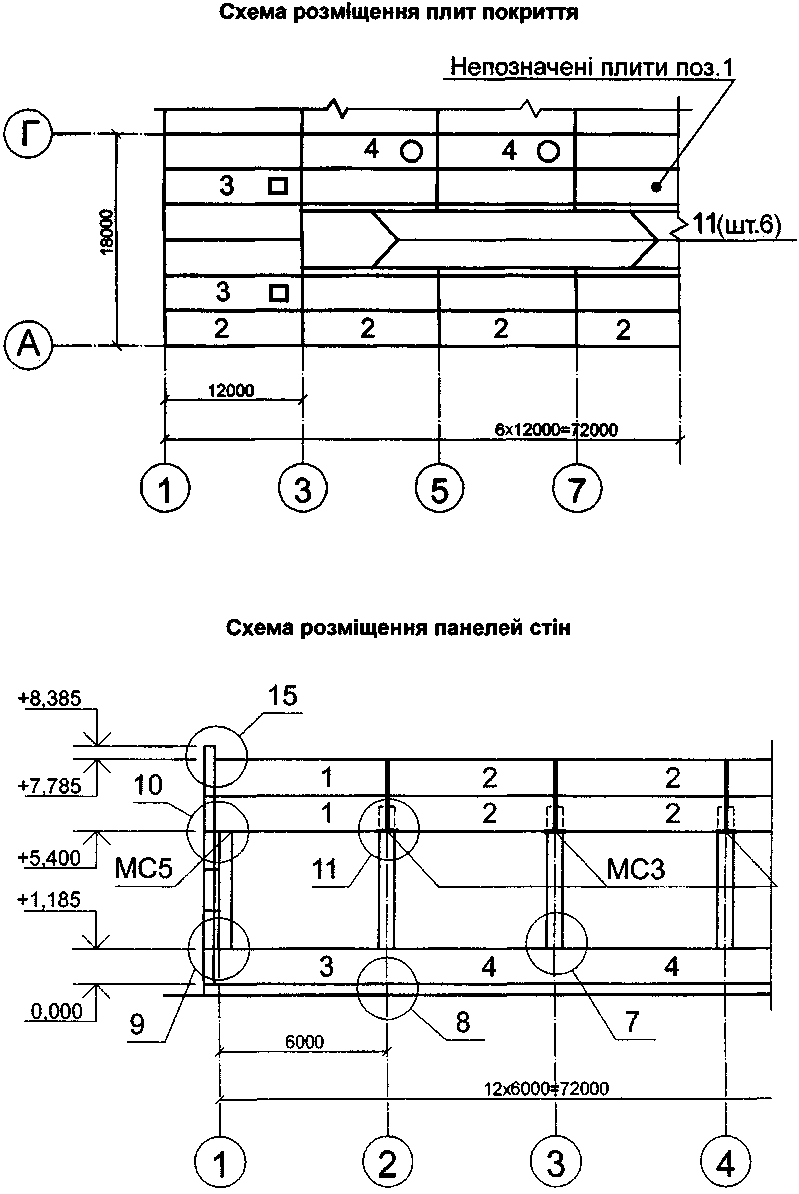 Приклад виконання специфікації елементів заповнення прорізів