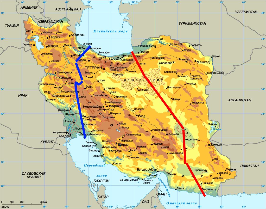 Глава I. География, природные условия и климат в Иране