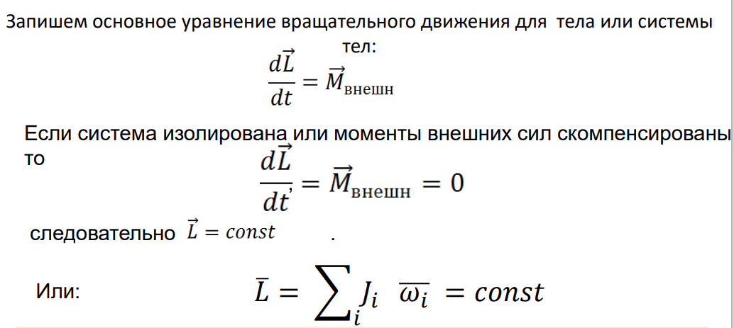 12. Определение момента силы. Аддитивность векторов момента импульса и ...